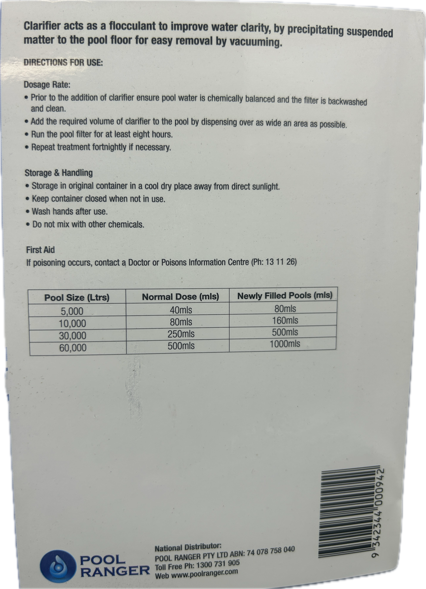 Pool Protector 20 Litre Clarifier – Aquatune