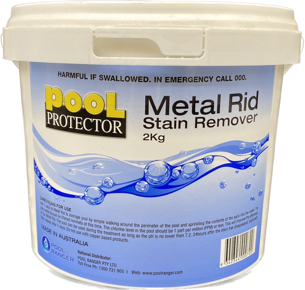 Pool Protector 2Kg Metal Rid Stain Remover - 5003014 – Aquatune