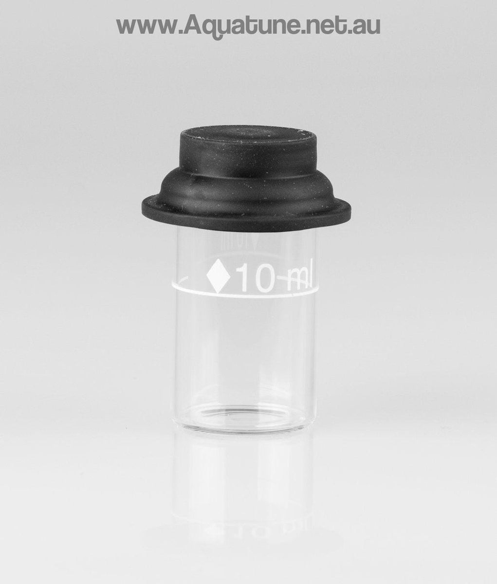 Palintest Photometer Test Tube (short) glass, 10ml black rubber lid fo ...